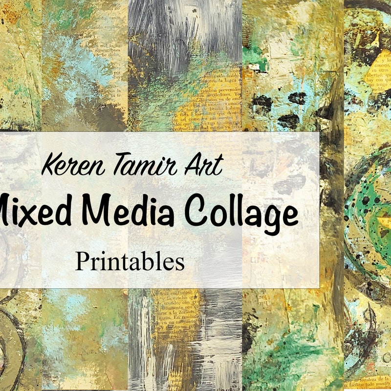 Mixed Media Collage Art - Etsy