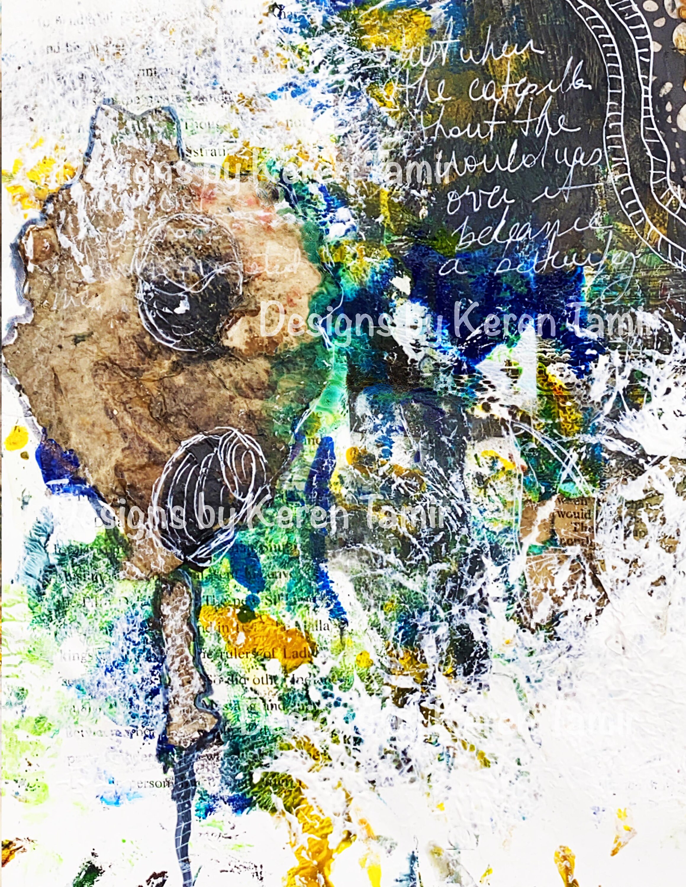 Mixed Media Collage Printable Papers #1 - Etsy