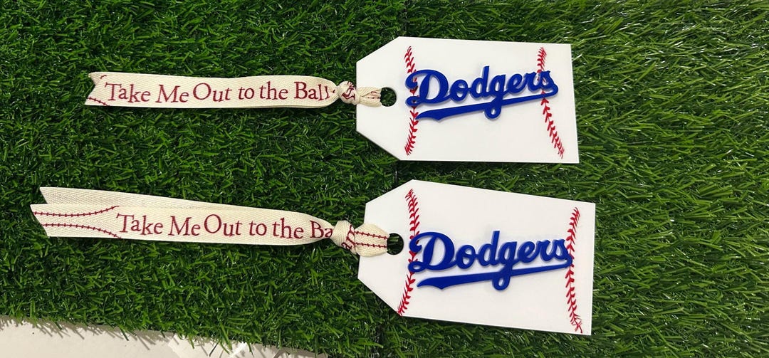 Dodgers Christmas Wood Gift Tags - Etsy