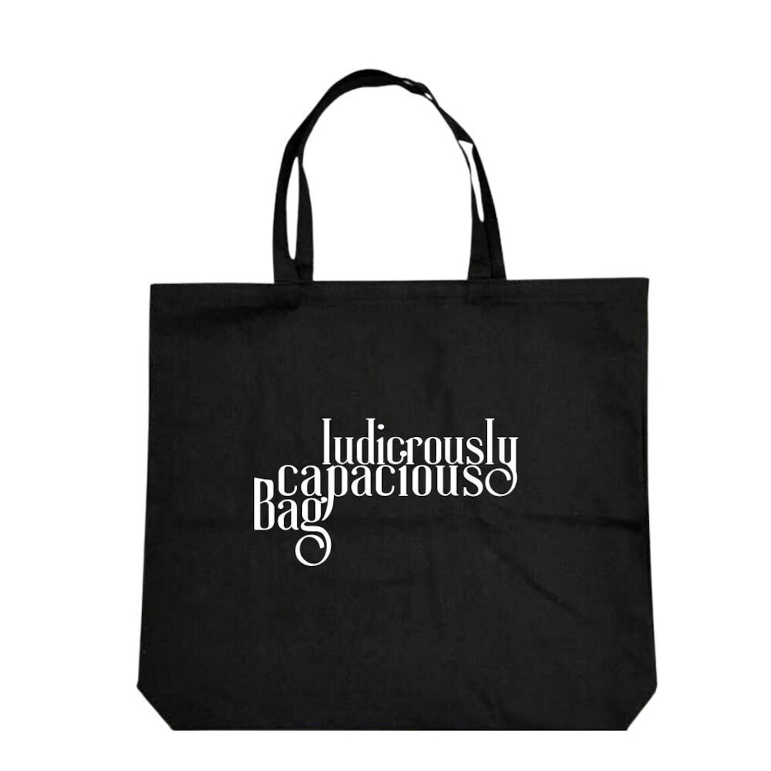 Ludicrously Capacious Bag Tote - Black - Etsy
