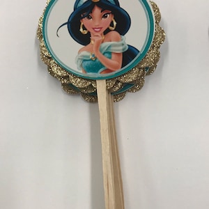 Glitter Princess Jasmine Cupcake Toppers - Etsy