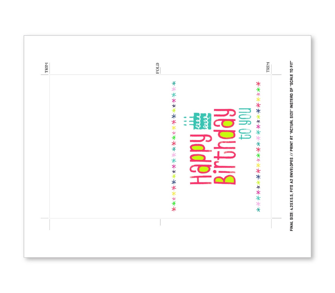 Happy Birthday Printable Greeting Card Bundle Childrens - Etsy