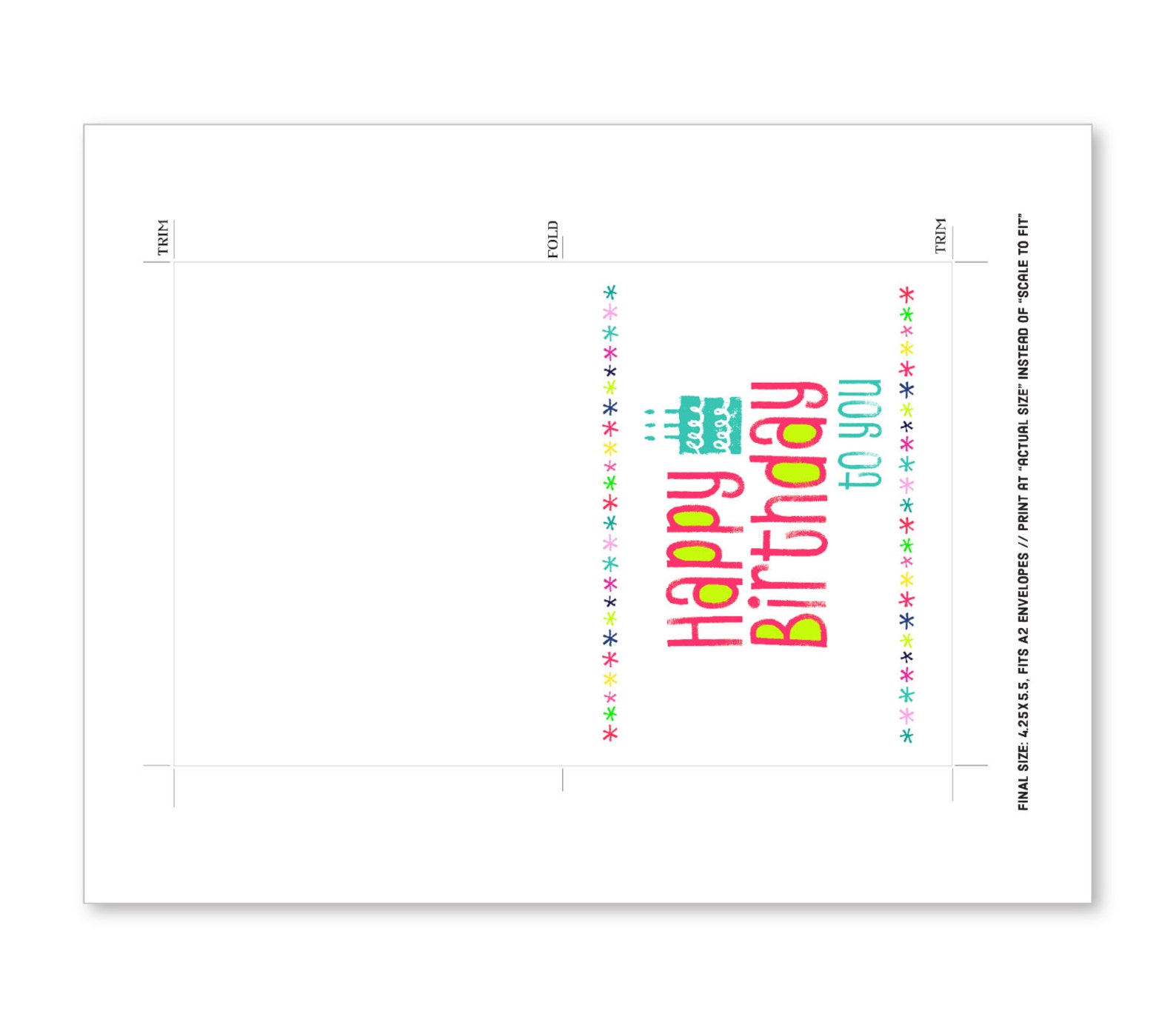 Happy Birthday Printable Greeting Card Bundle Childrens - Etsy