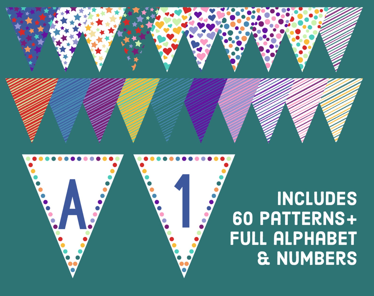 Instant Download Customizable Party Banner - DIY Printable Pennant ...