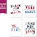 Veterans Day Printable Card Bundle - Thank You for Your Service Note ...