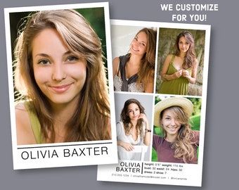 Model Agency Z Card - Etsy