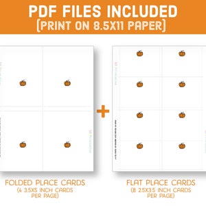 Customizable Printable Thanksgiving Place Cards - Friendsgiving Place ...