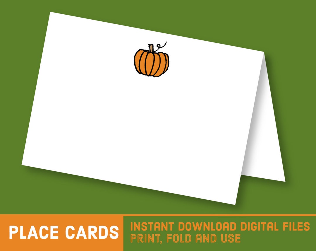 Customizable Printable Thanksgiving Place Cards - Friendsgiving Place ...