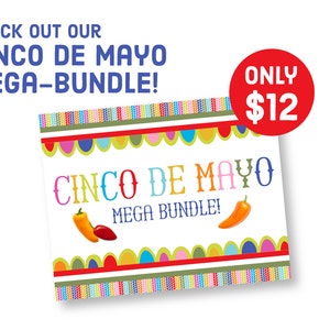 Instant Download Cinco De Mayo Party Banner - DIY Fiesta Pennant ...