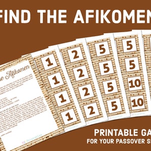 Printable Passover Find the Afikomen Game for Kids - DIY Matzo Children ...