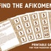 Printable Passover Find the Afikomen Game for Kids DIY Matzo Children ...