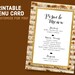 Customized Printable Passover Pesach Menu - Custom Matzah Matzoh Seder ...