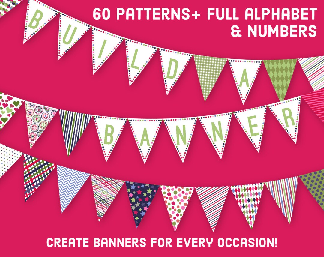 Instant Download Customizable Party Banner - DIY Printable Pennant ...