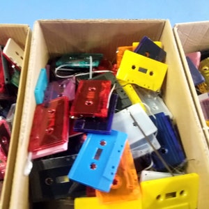 Colorful Cassette Tapes Arts Crafts (100) - Etsy