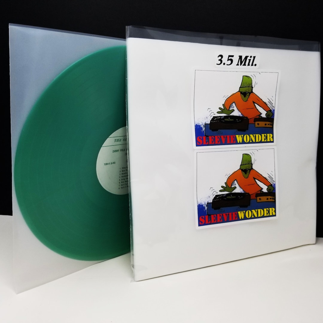 23 LP Inner Sleeves 3.5mil Thick Frosted Anti Static High Density ...