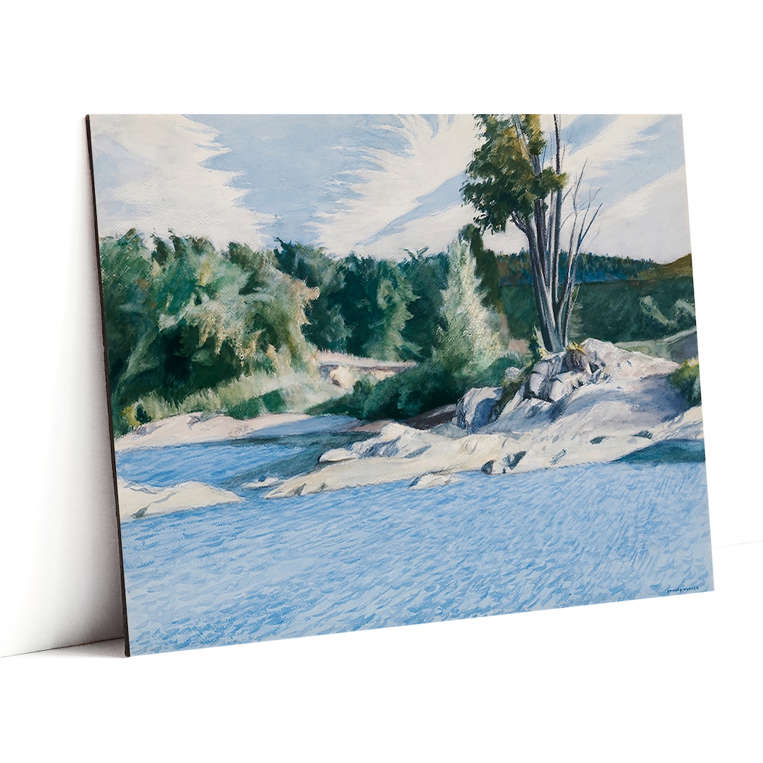 White River at Sharon - Edward Hopper - Magnet 10x6,5 Cm / Fine Art - Etsy