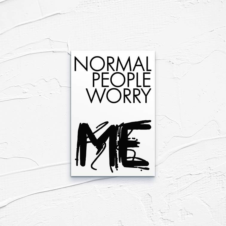 Postcard Typography Normal People - Etsy