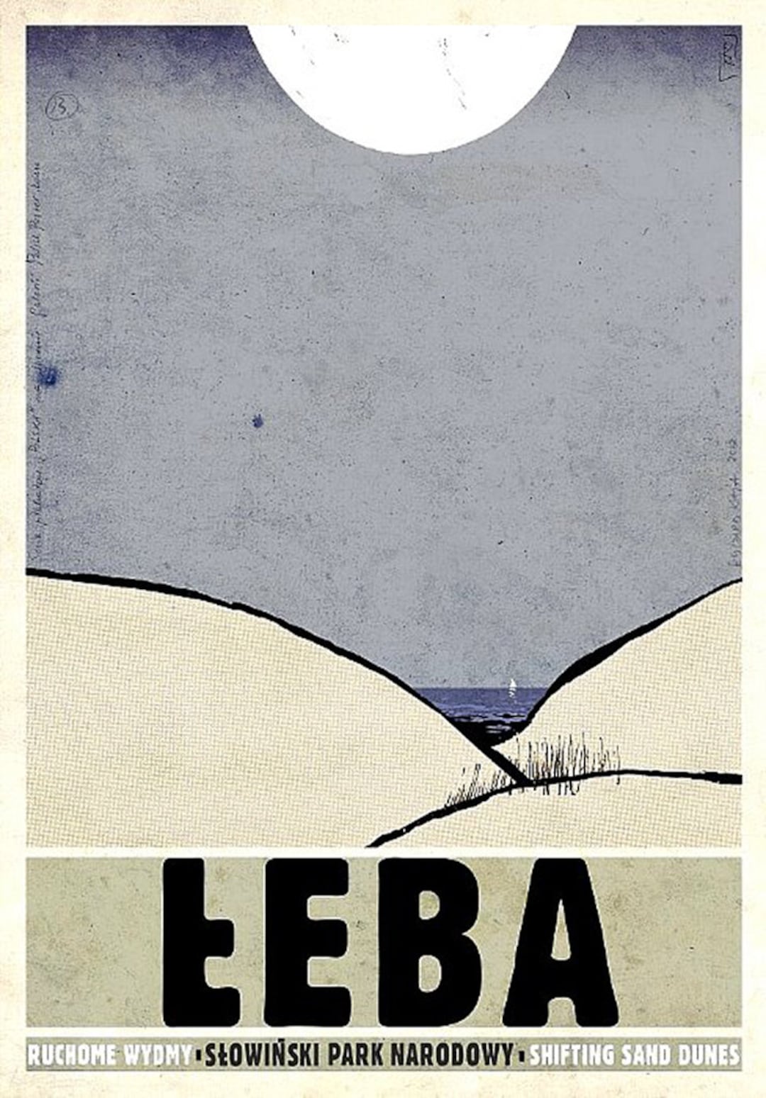 Poster 68x98 Cm, Poland, Leba, Polish Poster, Kaja - Etsy