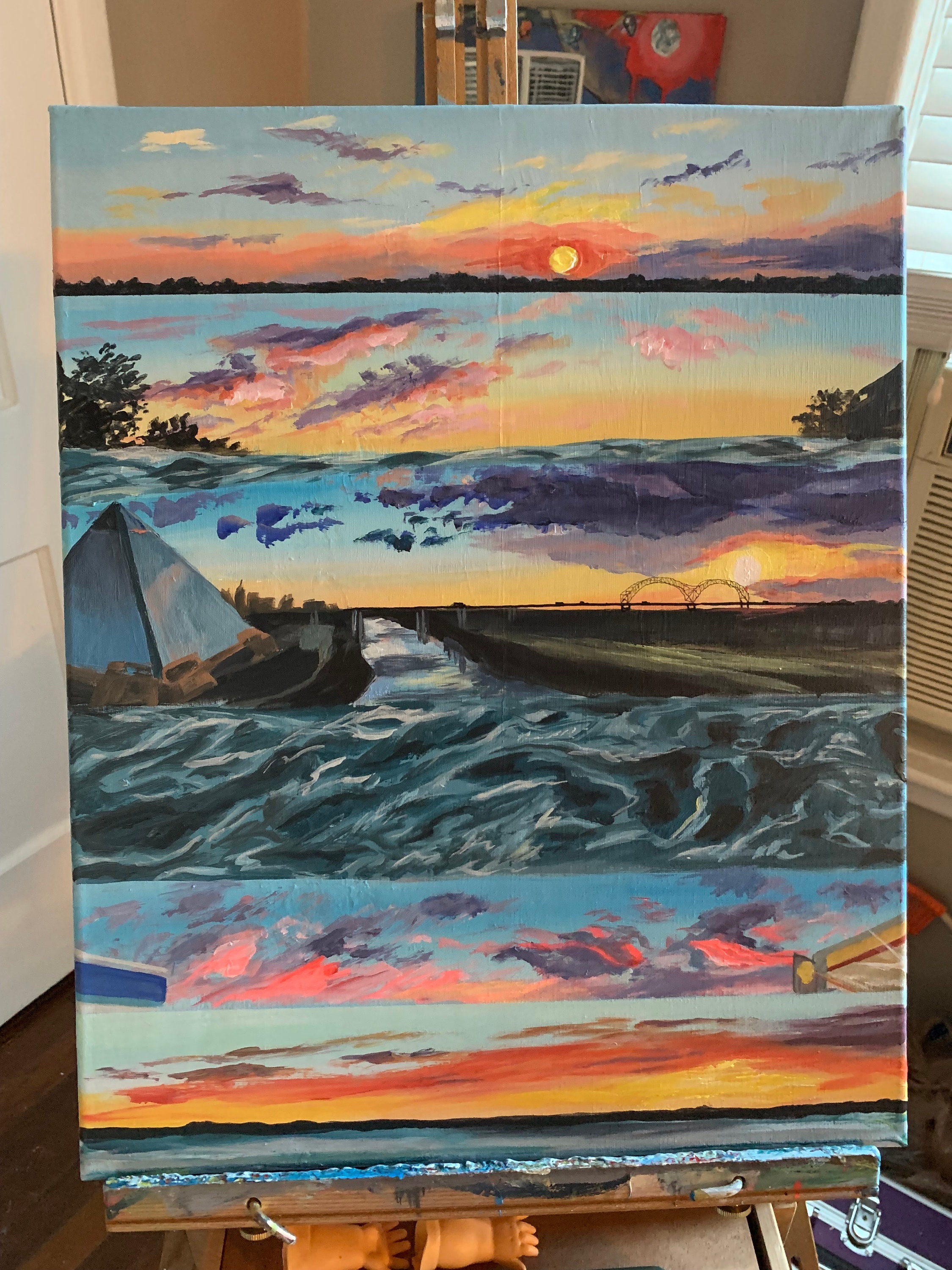 Memphis Sunsets Print — Allison McCommon Art