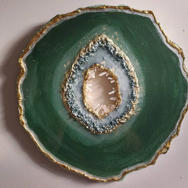Green Geode - Etsy