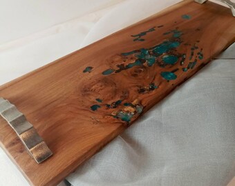 Live Edge Wood Serving Tray - Etsy