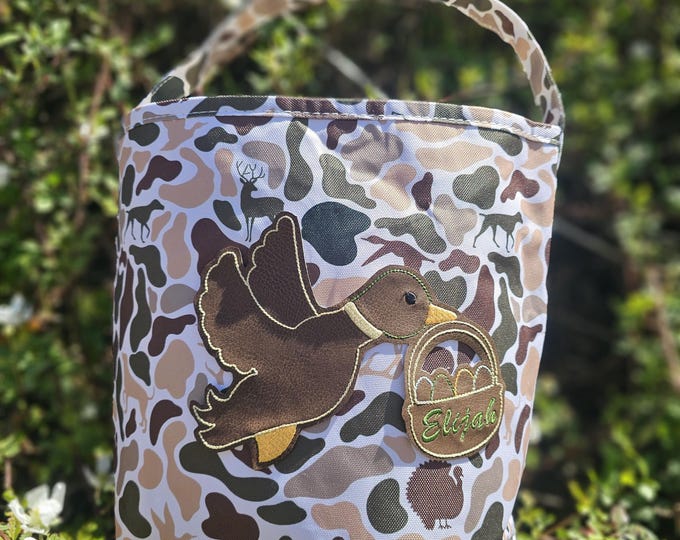 Camo Hunting Easter Basket With Custom Name - Etsy