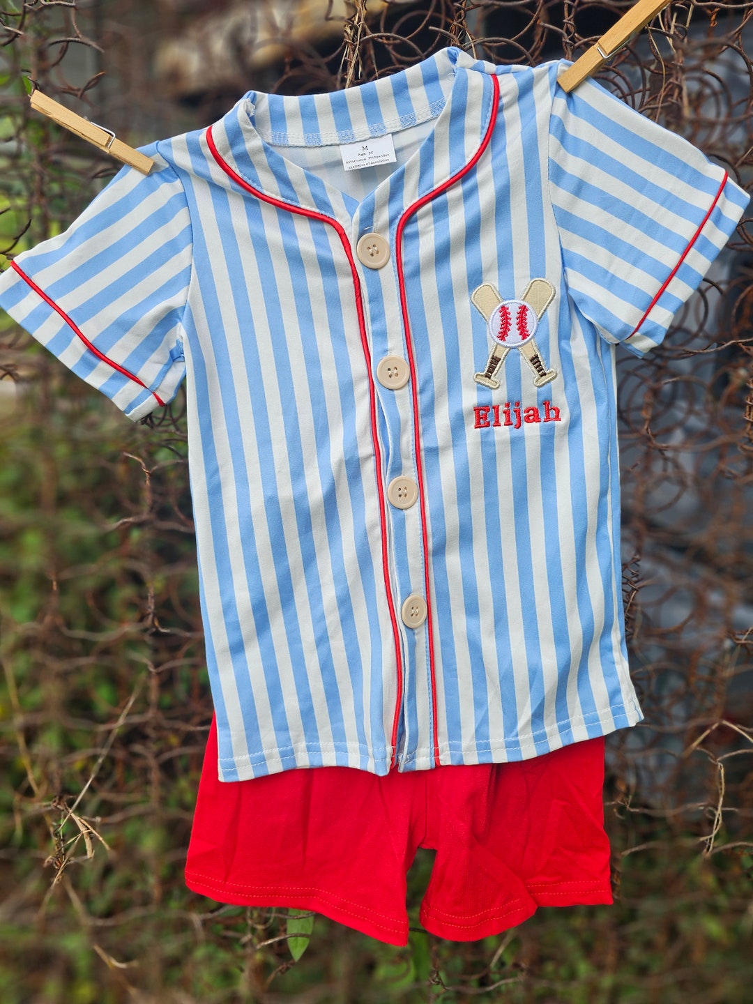 Boys Baseball Outfit Personalized - Etsy
