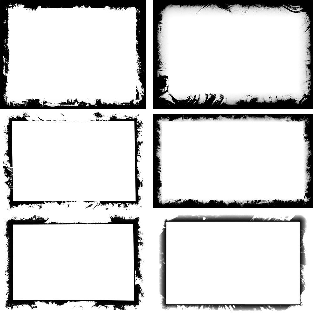 Black Grunge Frame Black Grunge Frame Background - Etsy
