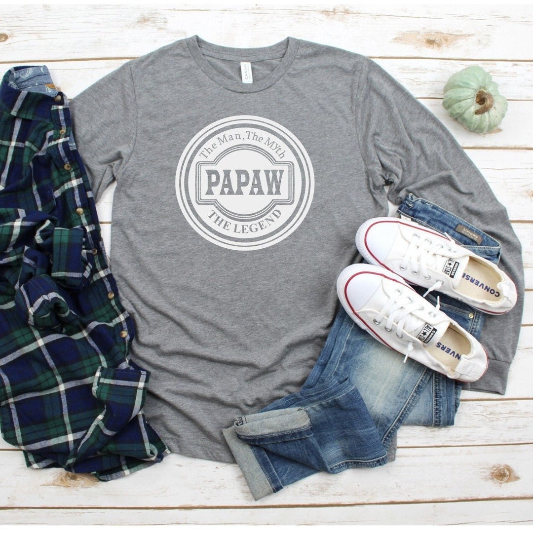 Papaw the Man the Myth the Legend T Shirt - Fathers Day Gift - Dad ...