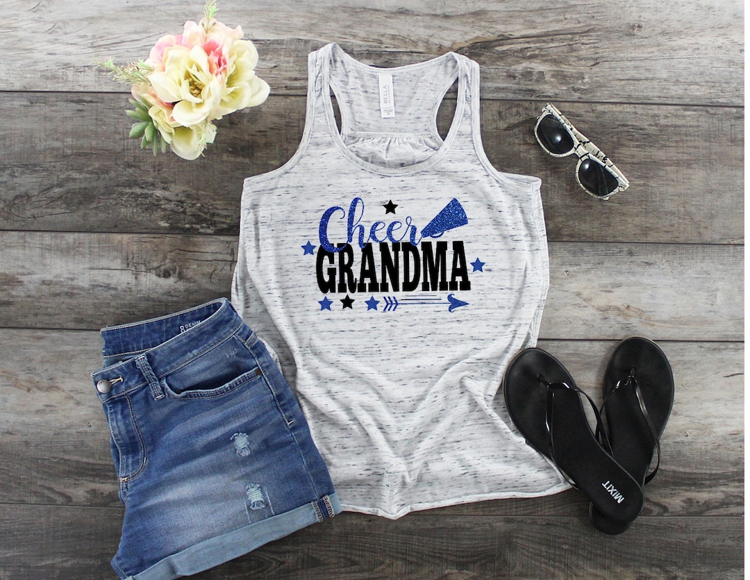 Cheer Grandma Tank Top: Unisex Cheerleading Family Shirt - Etsy