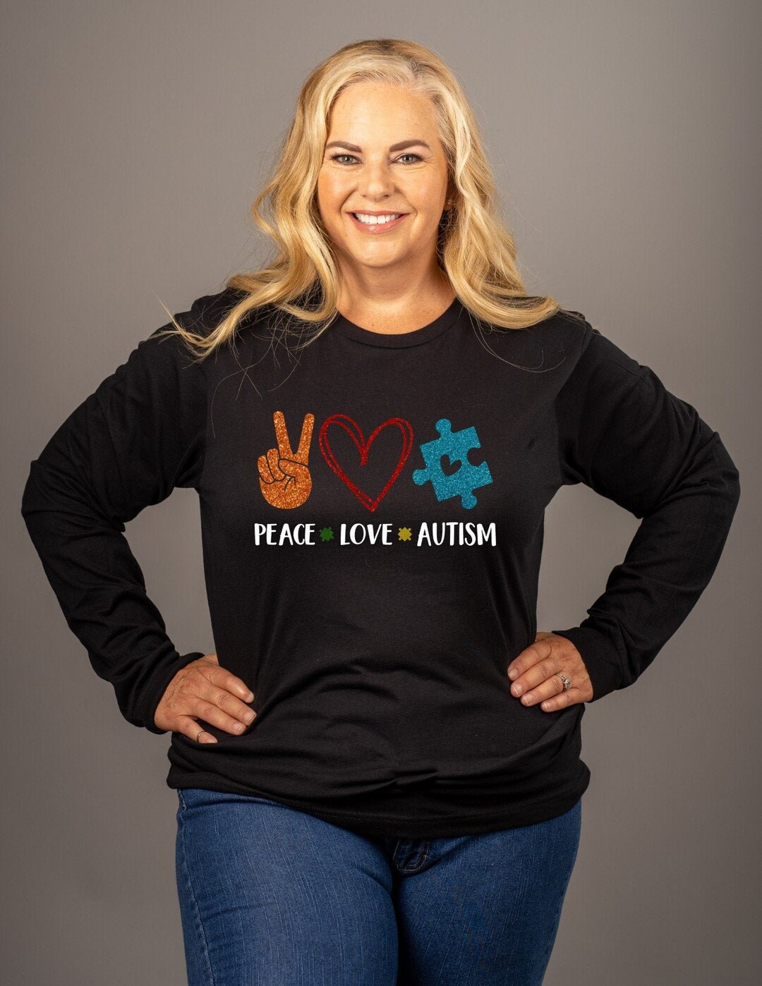 Autism Shirt, Peace Love Autism Shirt, Autism Awareness Shirt, Autism ...