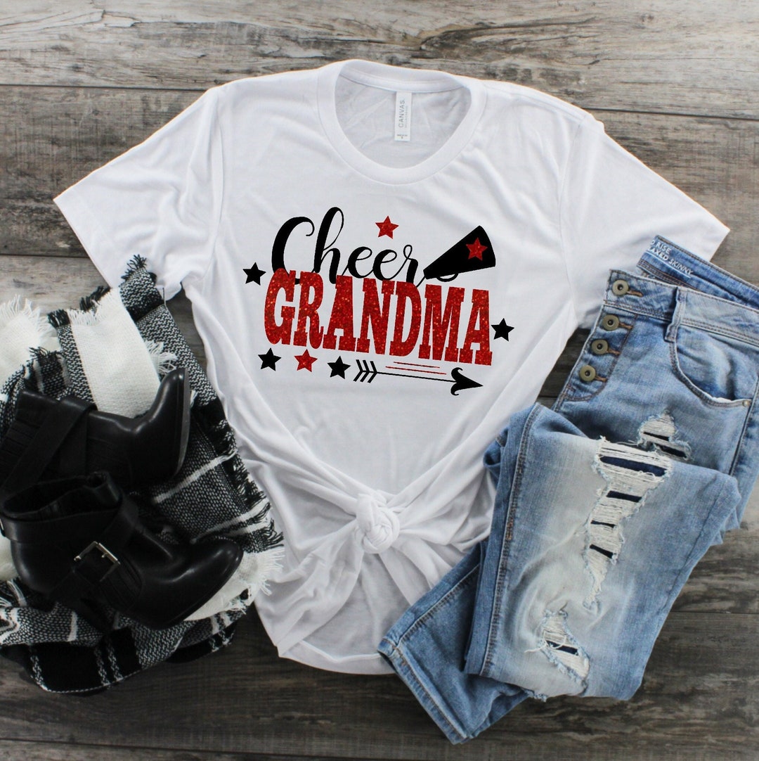 Cheer Grandma Unisex T-shirt, Cheer Family Shirts, Grandma T-shirt ...