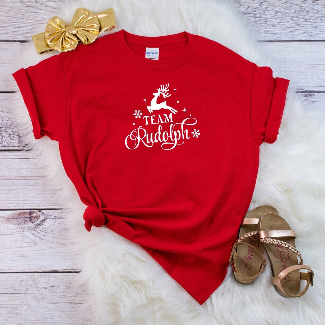 Team Rudolph With Glitter Accents non Glitter Available - Etsy