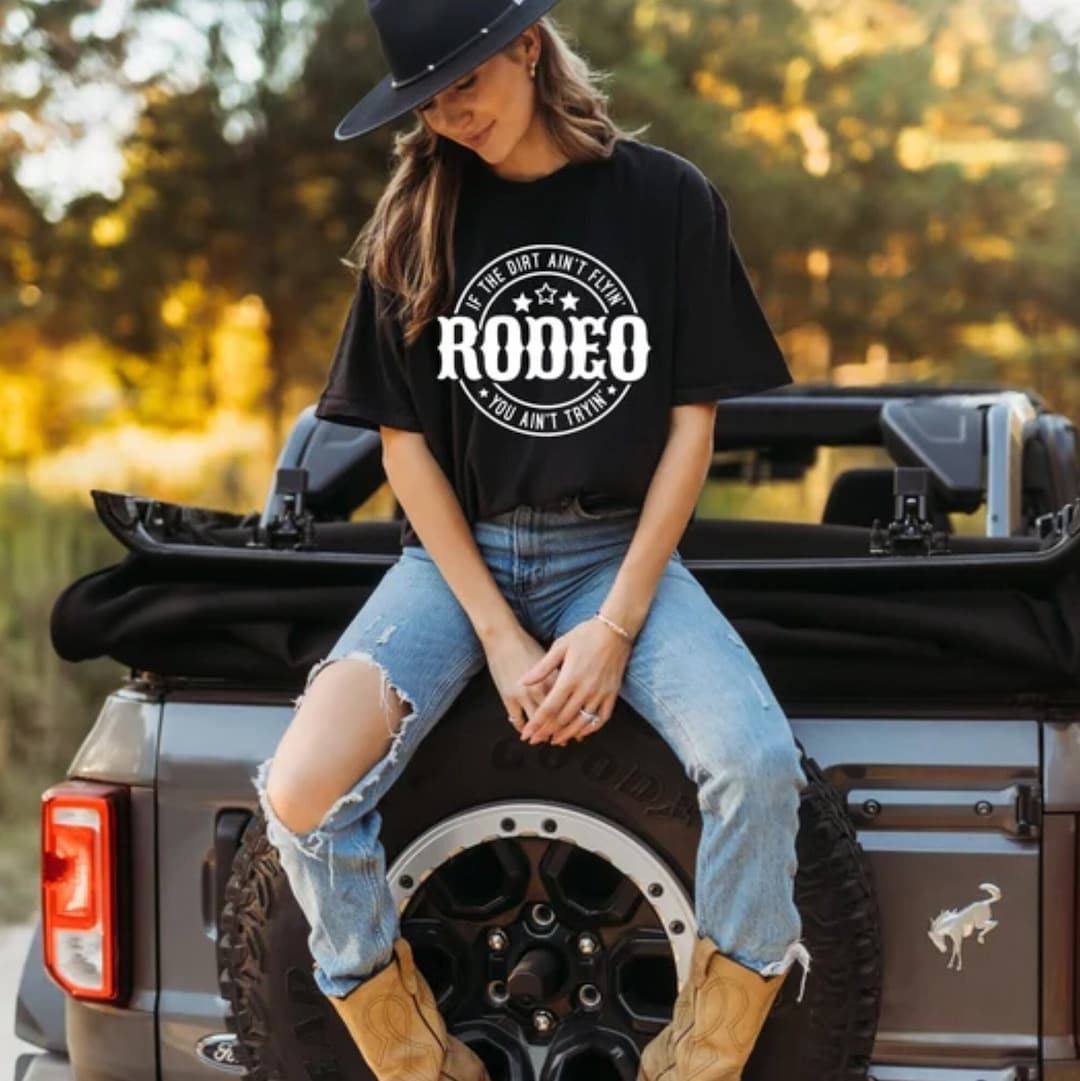 Rodeo Shirt, Rodeo Vibes Shirt, Cowgirl Cowboy Shirt, Western Shirt ...