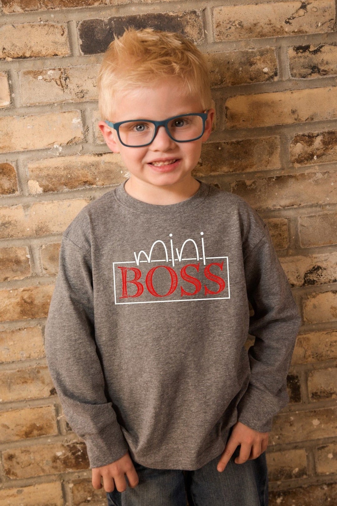 Mini Boss Long Sleeve Tee Shirt - Etsy
