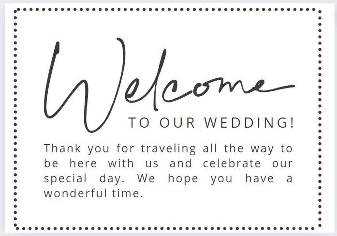 Wedding Favor - Sticker Template (5.75 X 4 Individual Sticker) - Etsy