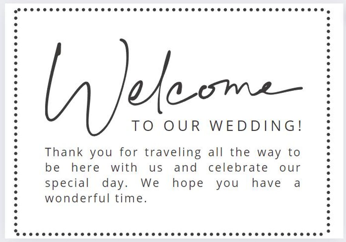 Wedding Favor - Sticker Template (5.75 X 4 Individual Sticker) - Etsy