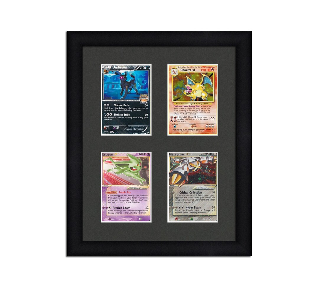 Pokemon Card Frame Display 4 Opening Frame for 4 Toploaders or Card ...