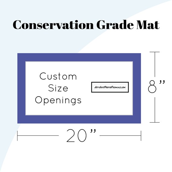 8x20 Mat Board 8 X 20 Picture Frame Matboard for Any Size Photo Etsy