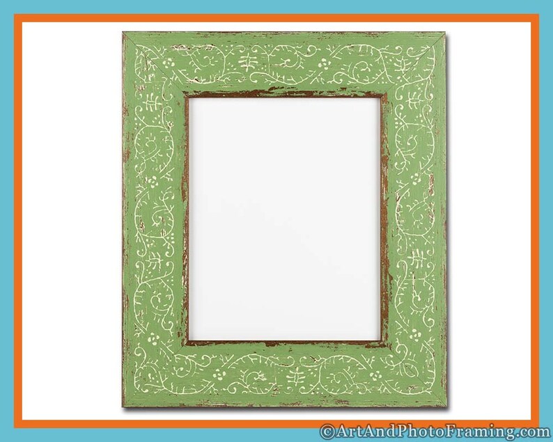 Rustic Picture Frame Irish Frame Green Frame Photo Frame Green | Etsy