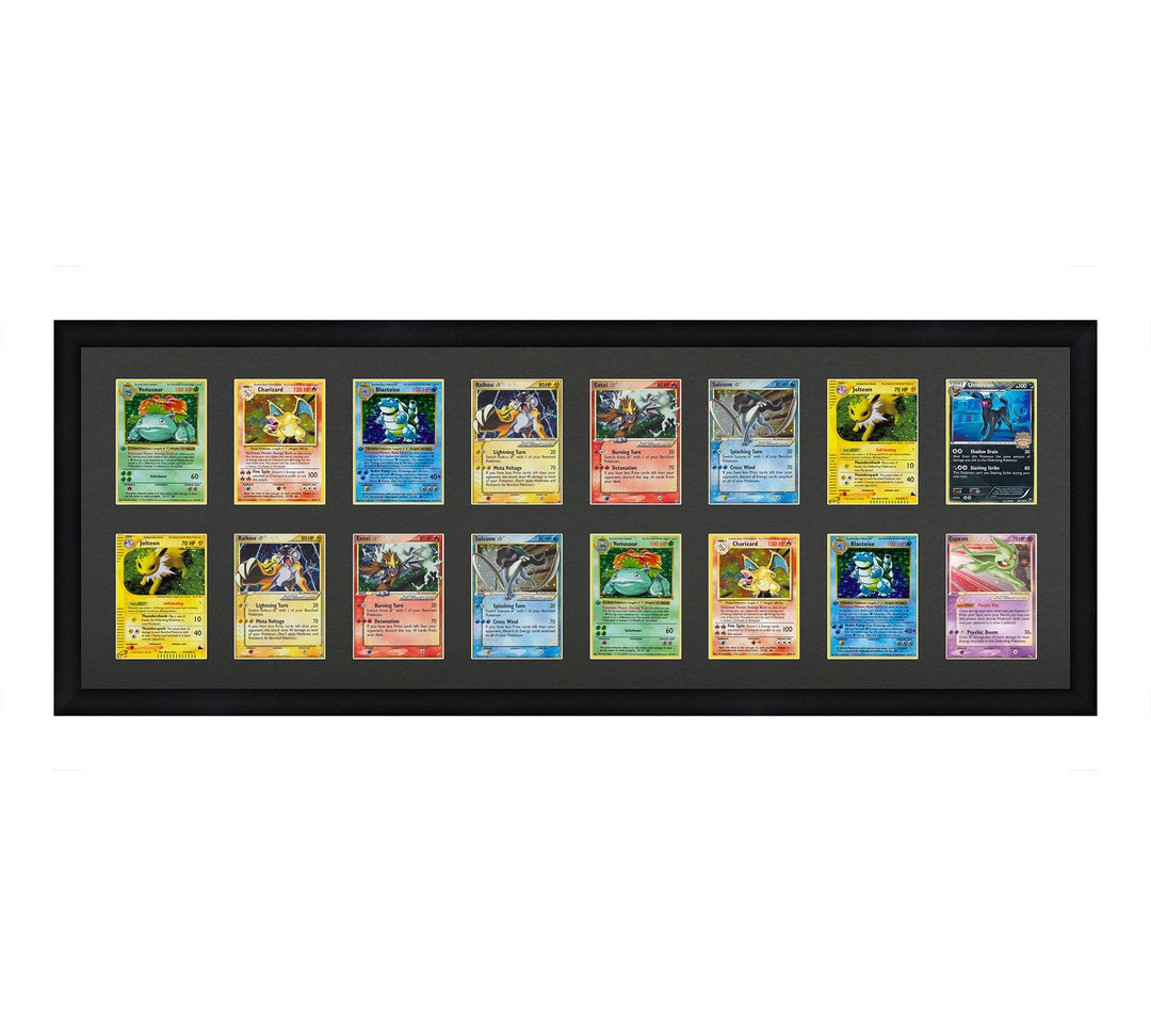 Pokemon Card Frame Display 16 Opening Frame for 16 Toploaders or Card ...