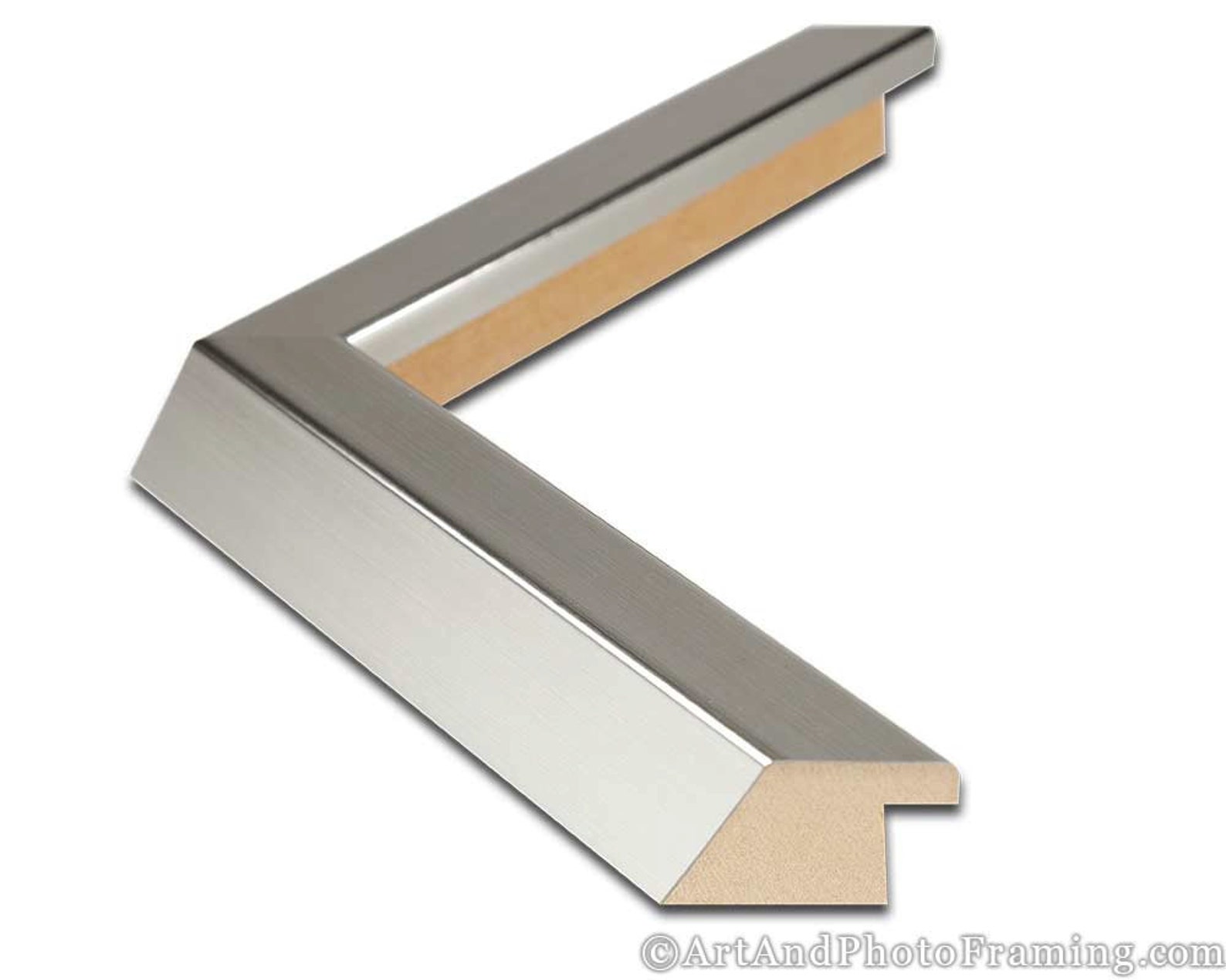 Silver Picture Frame 1.25 Wide Silver Slope Photo Frame - Etsy