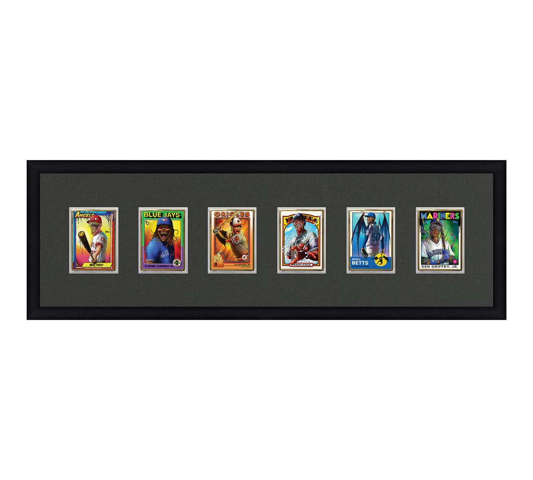 One Touch Card Frame Display 6 Opening Frame for Six One-touch 35pt ...
