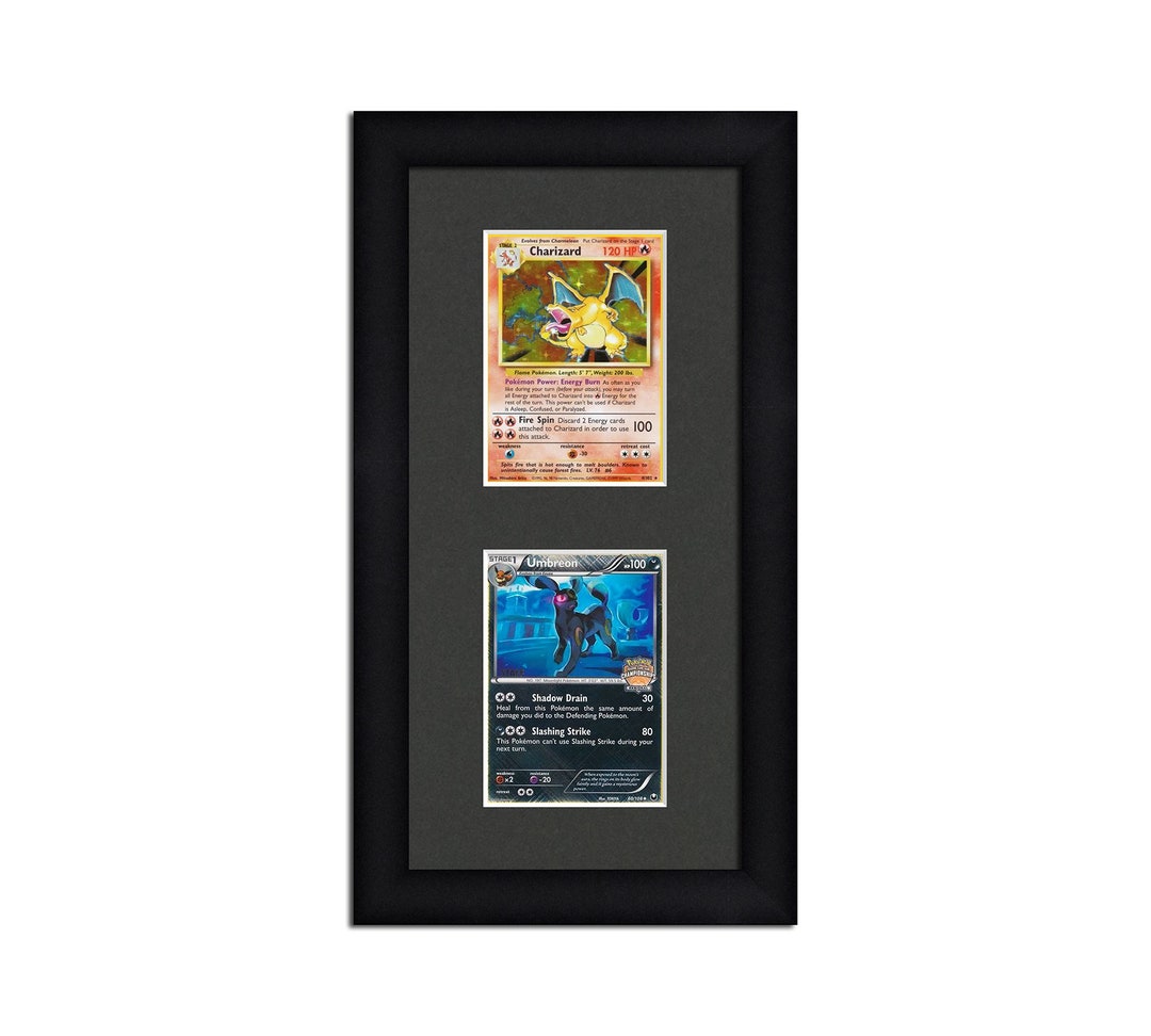 Pokemon Card Frame Display 2 Opening Frame for 2 Toploaders or Card ...