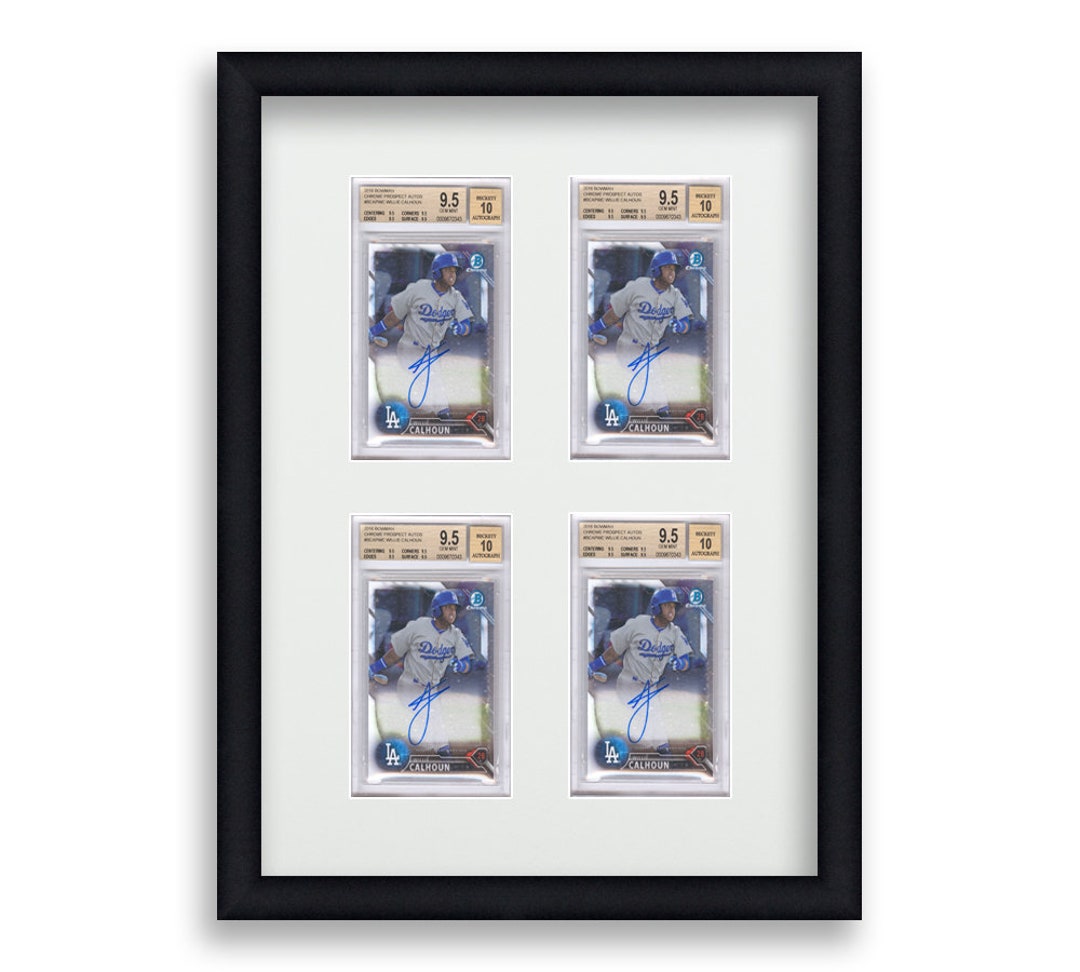 BGS Graded Card Frame Display 4 Opening Frame Fitted for 4 BGS/BVG ...