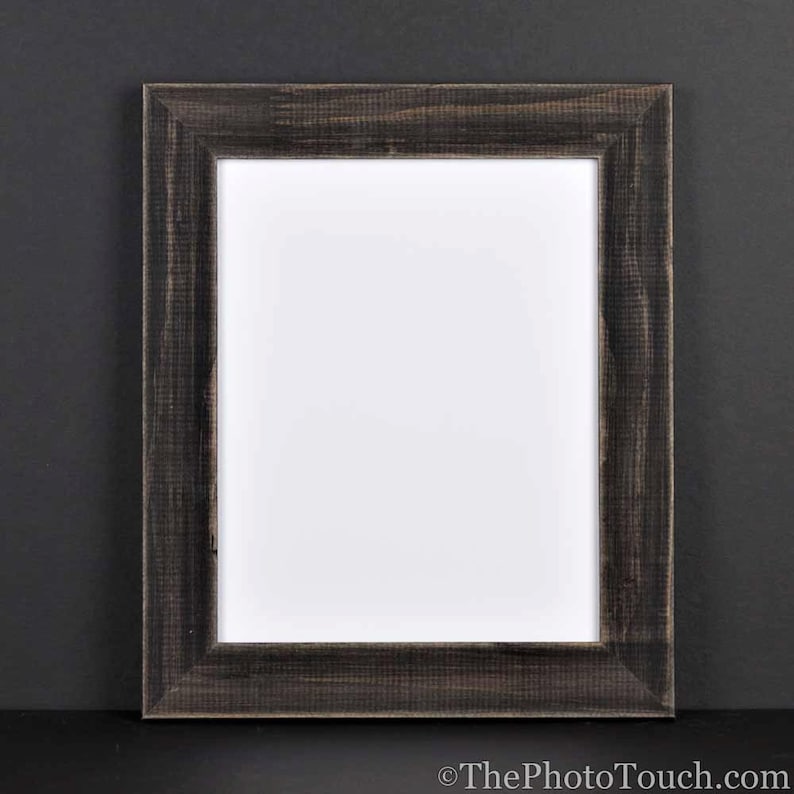 Black Rustic Picture Frame Distressed Frame Rustic Home Decor - Etsy