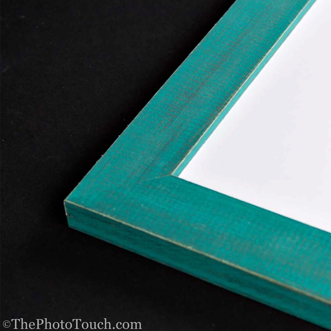 Rustic Green Picture Frame Distressed Barnwood Frame Teal | Etsy