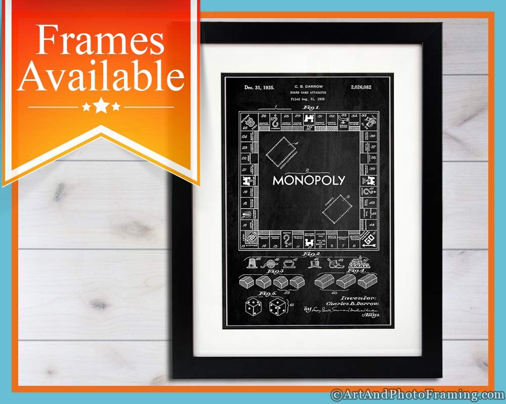 Monopoly Board Game Poster Print Monopoly Decor Board Game | Etsy