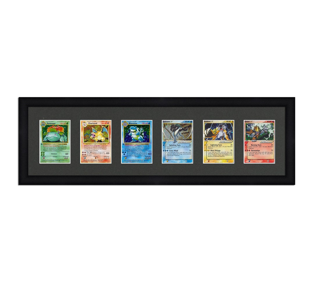 Pokemon Card Frame Display 6 Opening Frame for 6 Toploaders or Card ...