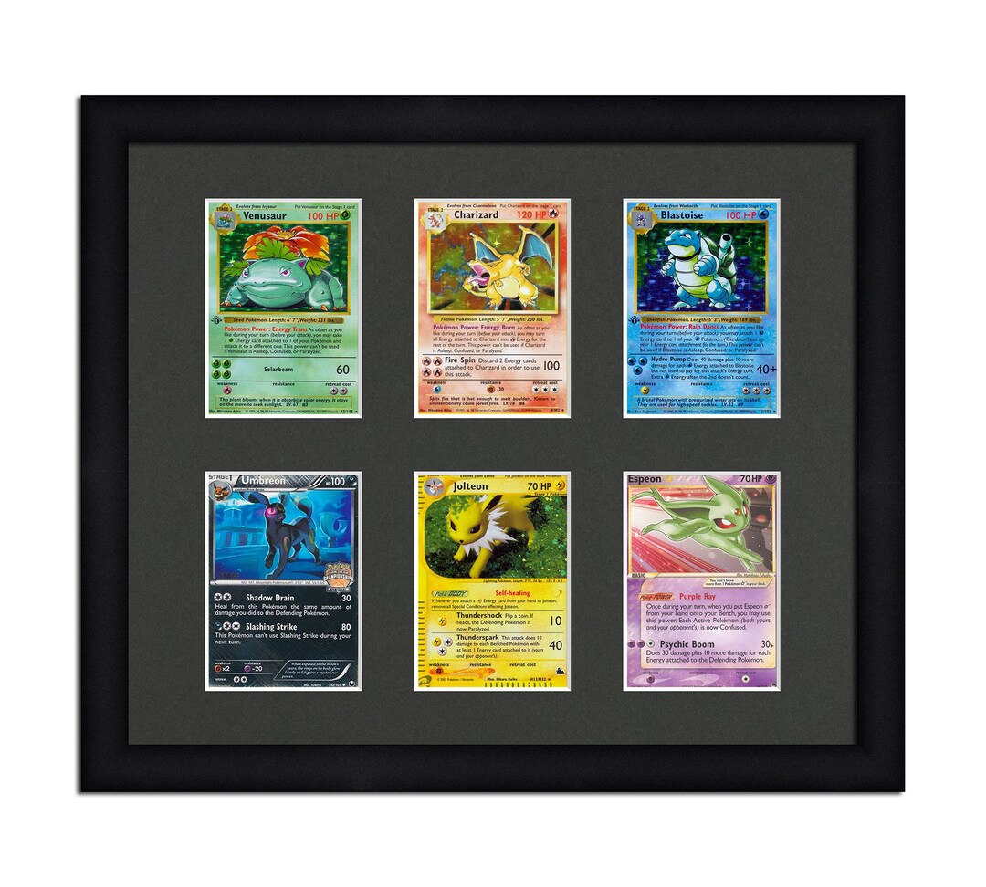 Pokemon Card Frame Display 6 Opening Frame for 6 Toploaders or Card ...